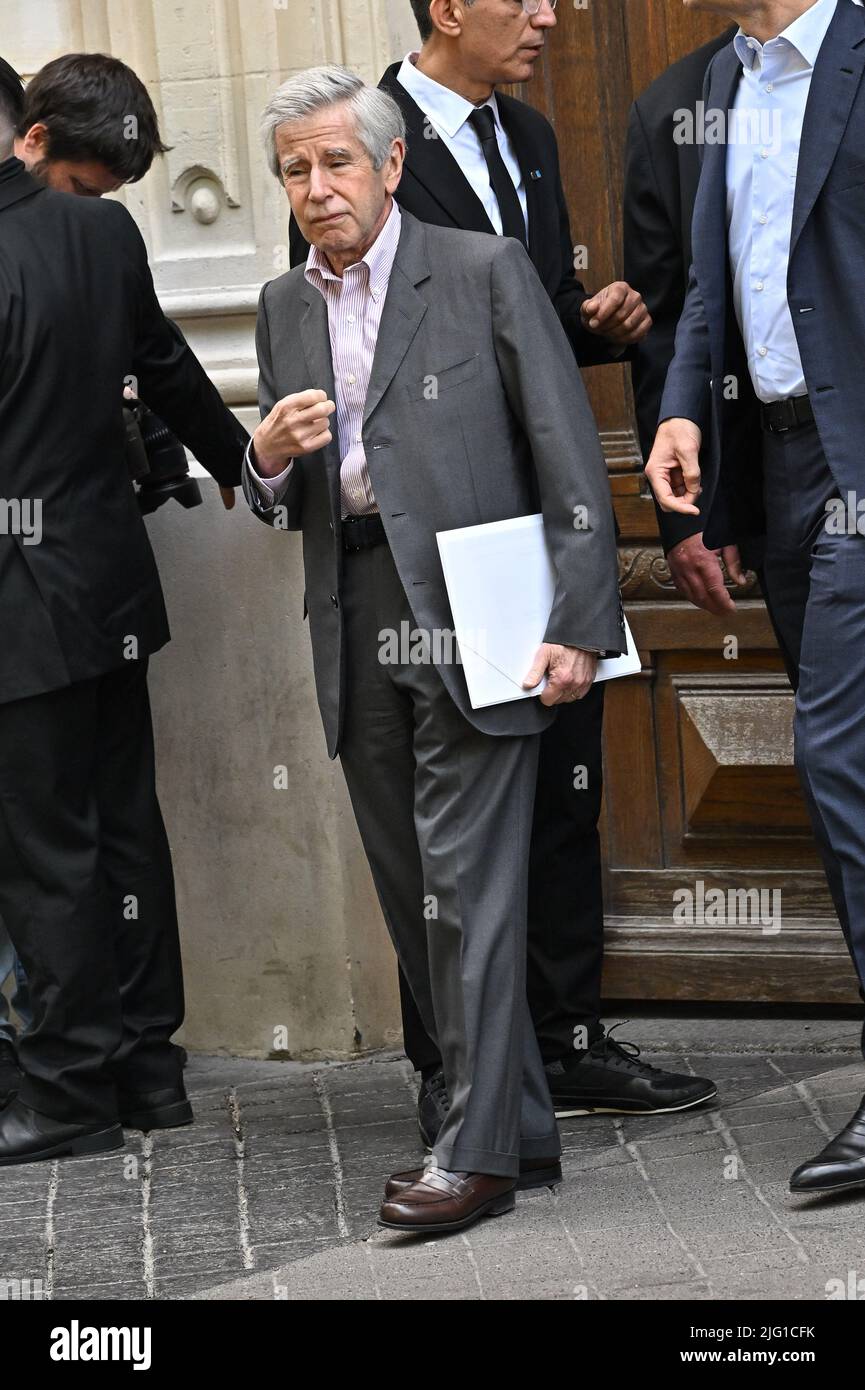 Alain Minc attending the Balenciaga show during PFW Haute Couture in ...