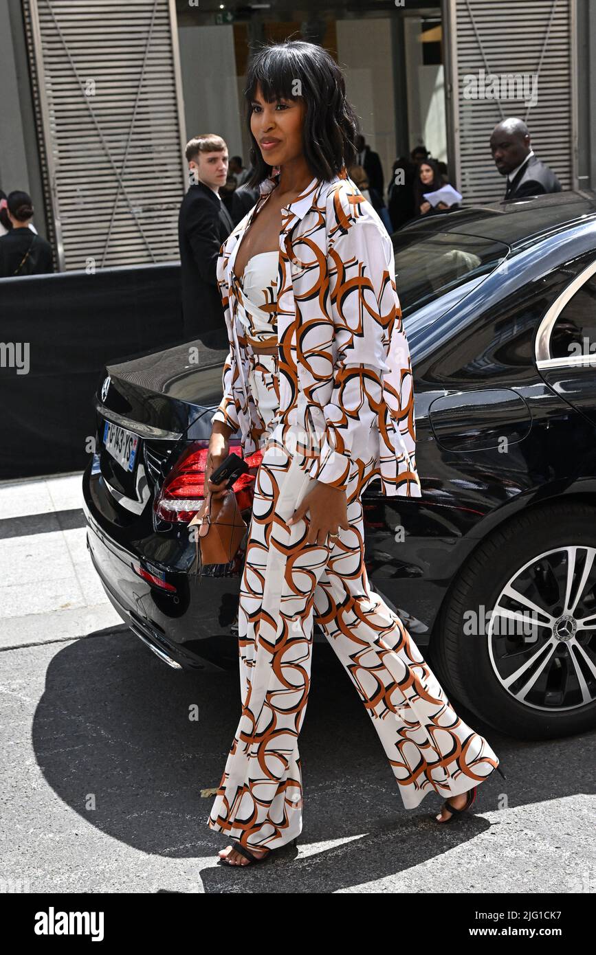 Sabrina Elba attending the Elie Saab show during PFW Haute Couture in ...