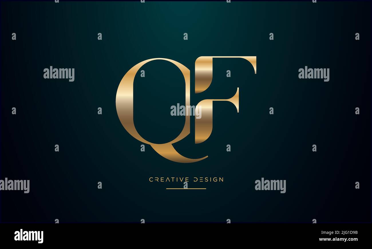 Alphabet Letters QF, FQ, Q or F Abstract Icon Logo Stock Vector Image ...
