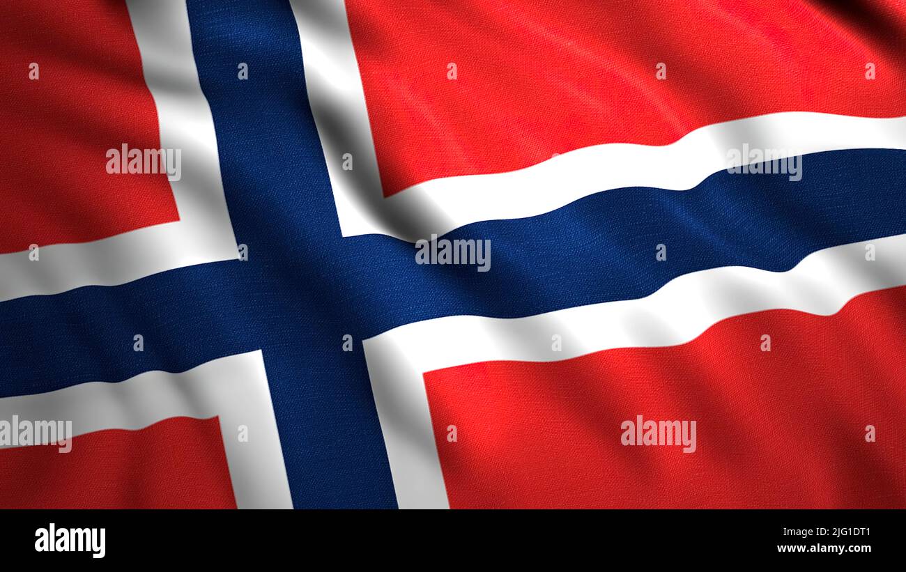 Flag of Norway, slow motion waving background. Motion. Concept pf sport events and international ...