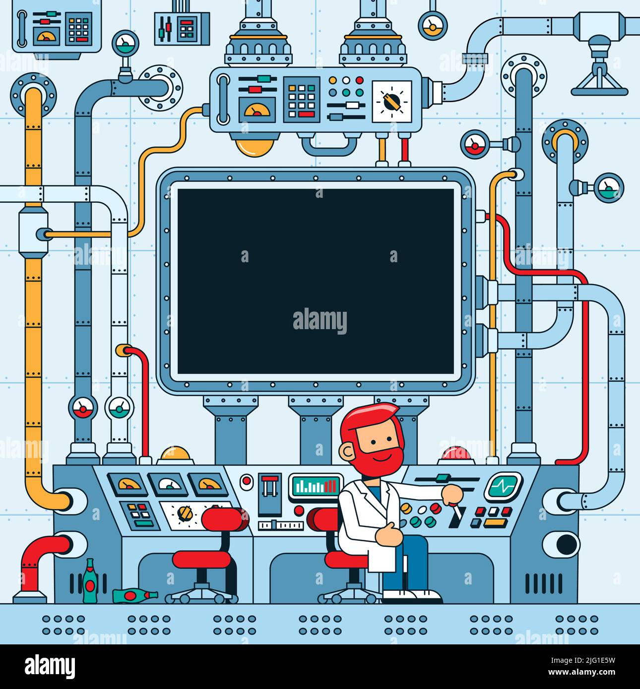Process control panels hi-res stock photography and images - Alamy
