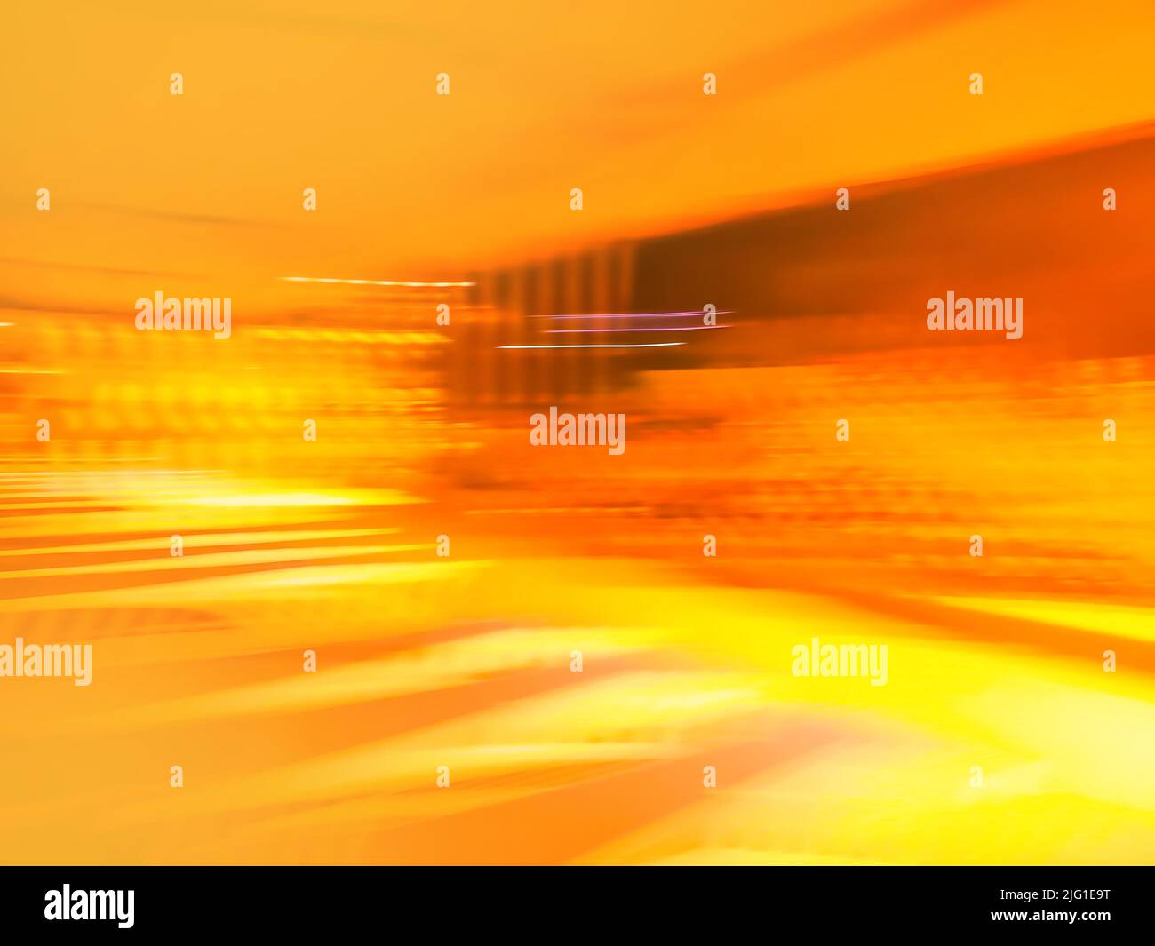 Blur futuristic spaceship interior corridor bokeh lights texture. Space ...