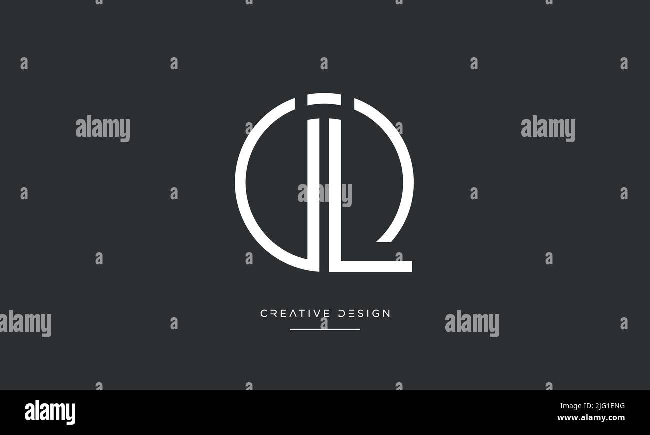 QI, IQ, I or Q Alphabet Letters Abstract Icon Logo Stock Vector Image ...