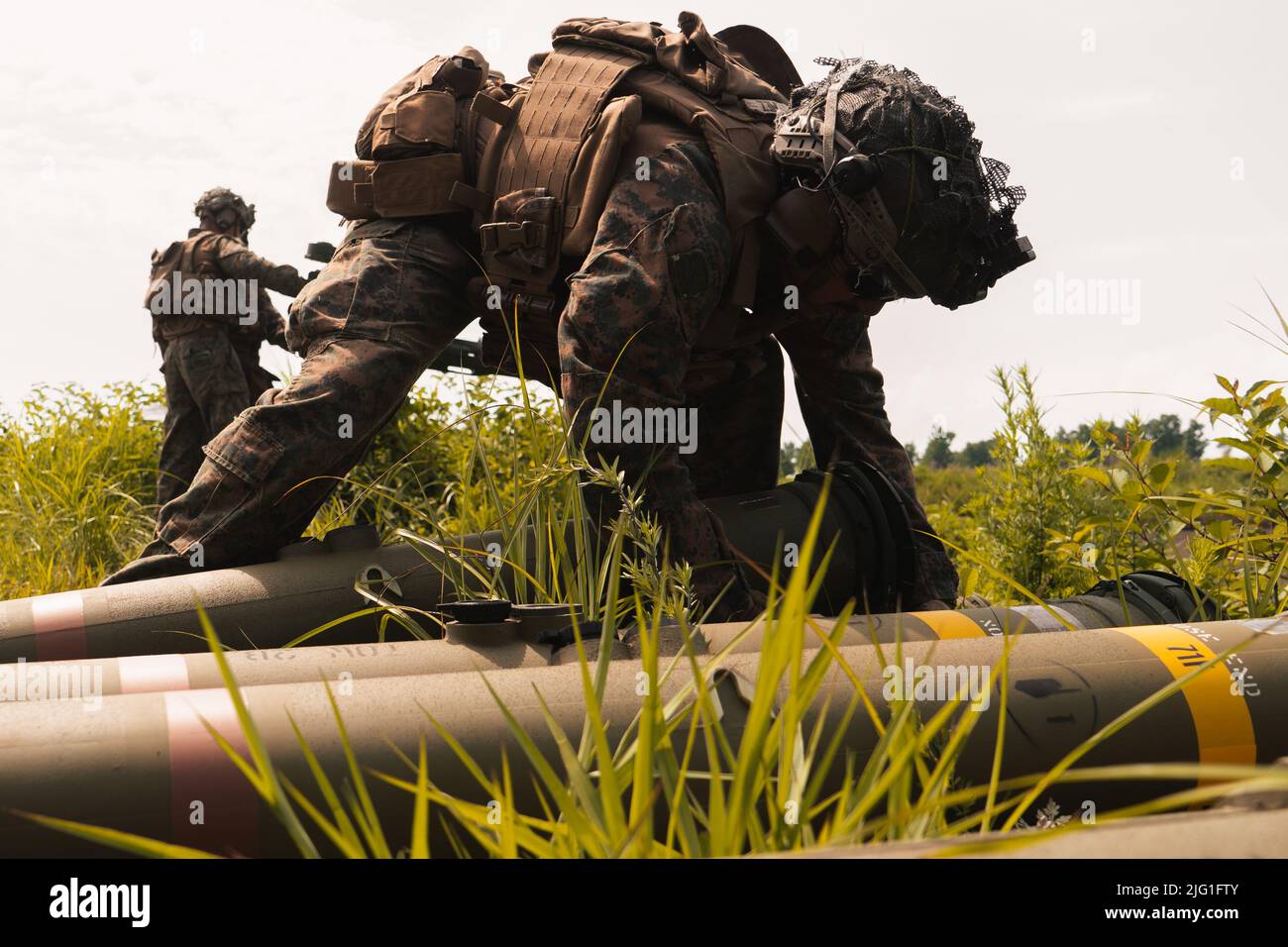 U.S. Marine Corps Cpl. Ivan Galdamez, an anti-tank missile gunner with ...