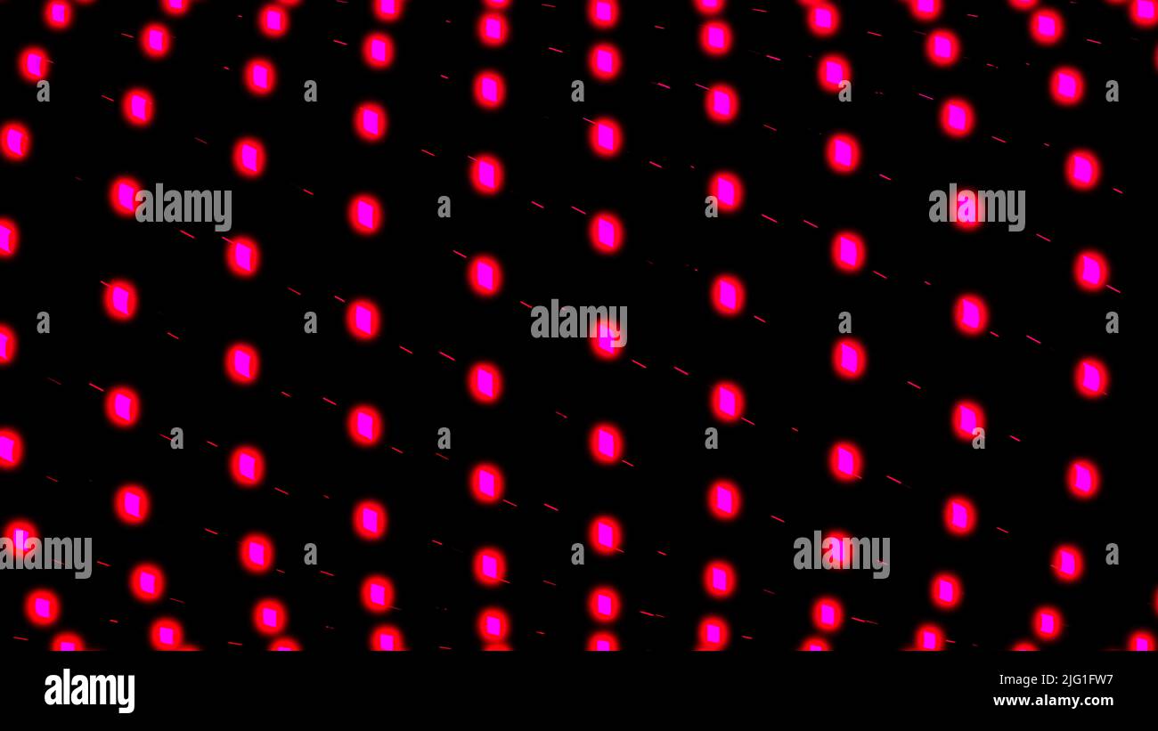 Colorful circles continuously rotating in bending lines, seamless loop ...