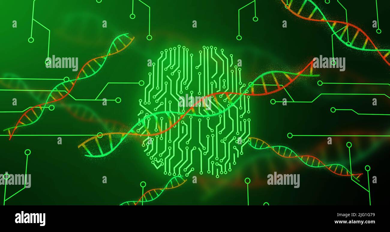 Image of data processing on black background Stock Photo - Alamy