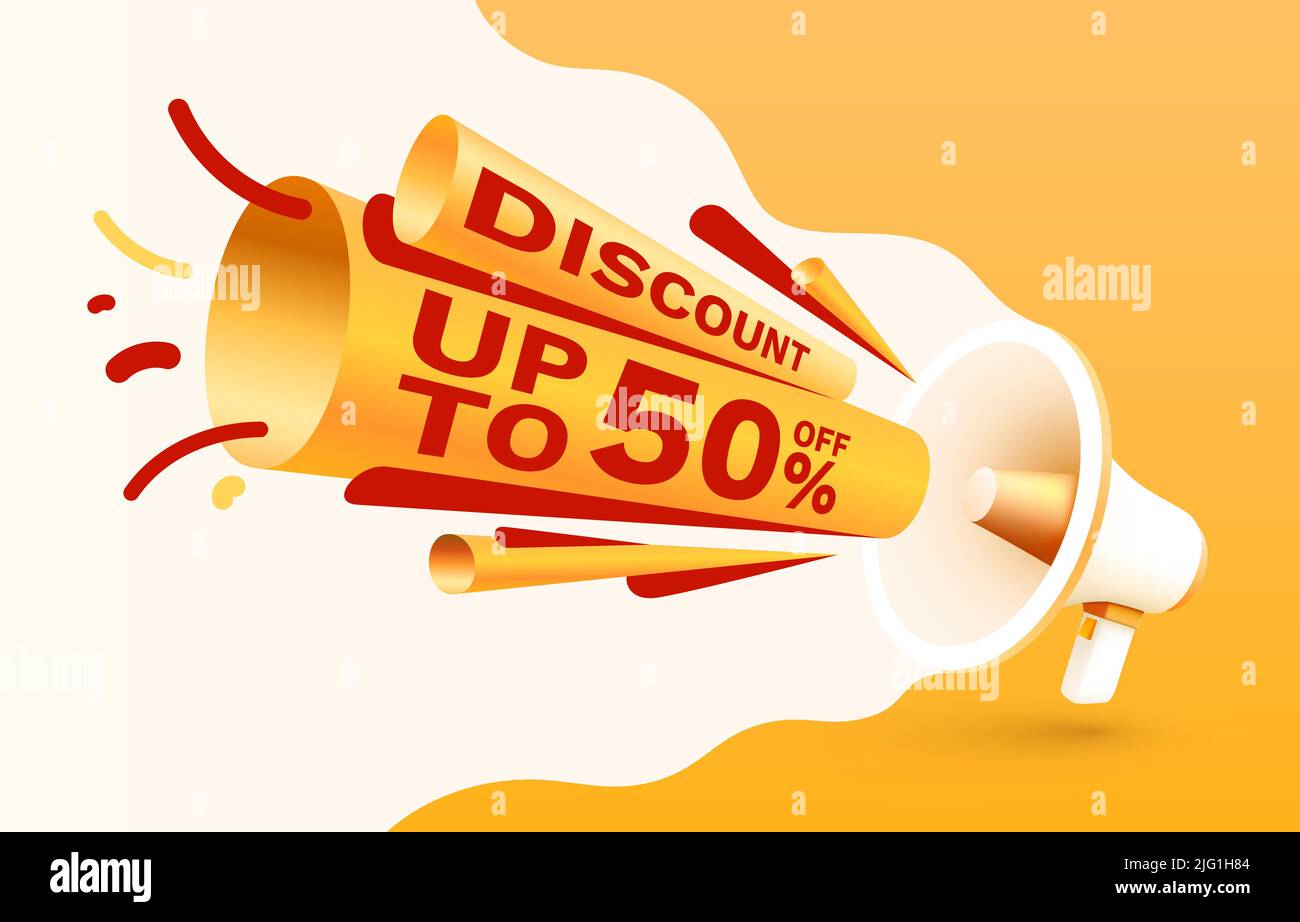 Special offer 50 percent, Big sale banner label, event promotion poster ...