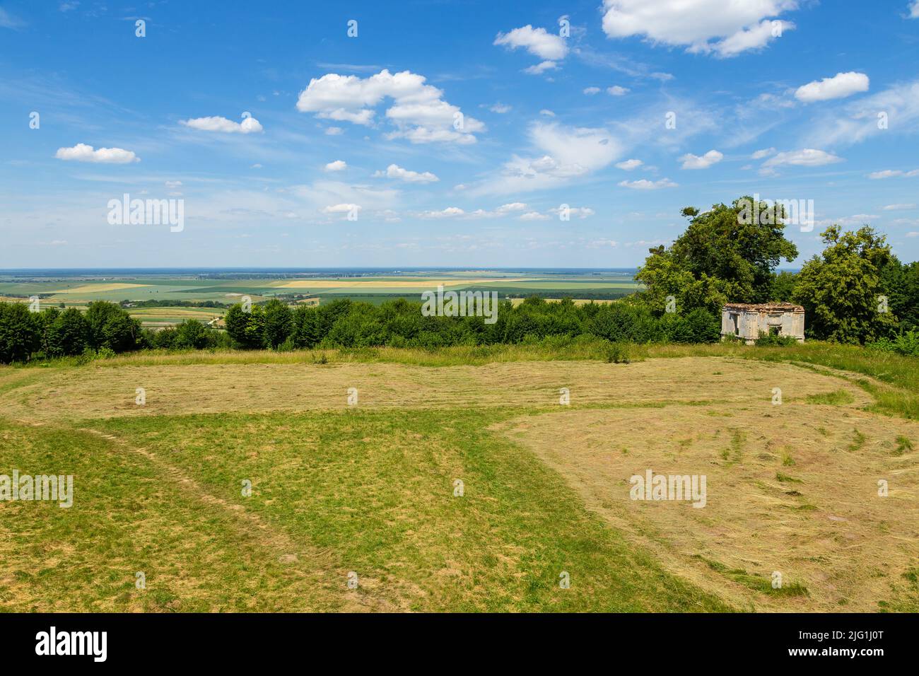 A view of the Styr River valley from the Woroniaki hill on which the ...