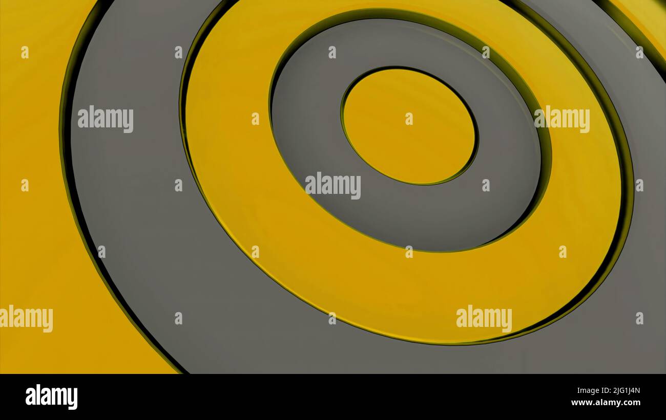 3d colorful circles in wave like pulsating motion, seamless loop ...