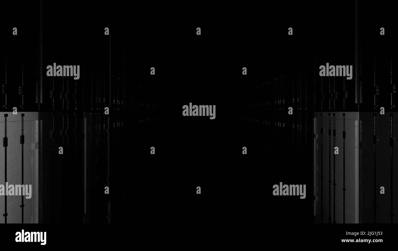 Abstract monochrome visualization of a port container terminal. Design ...