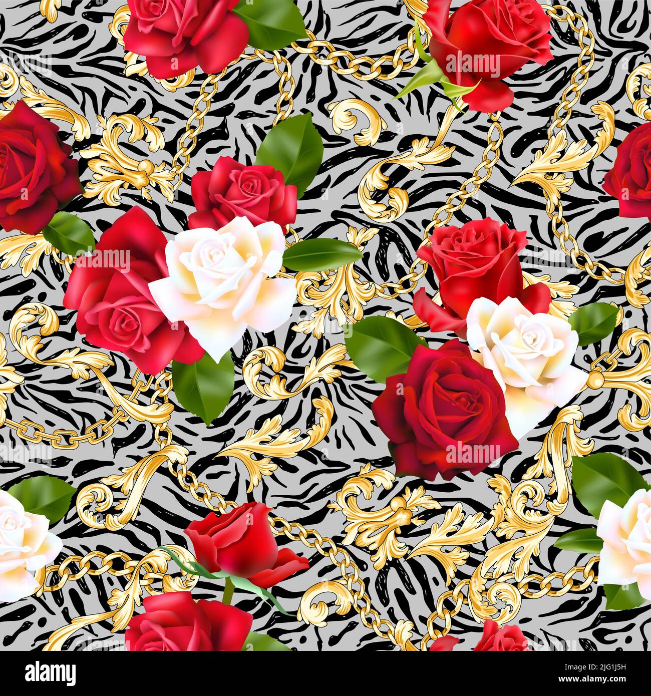 Mixed animal seamless pattern Stock Vector Image & Art - Alamy