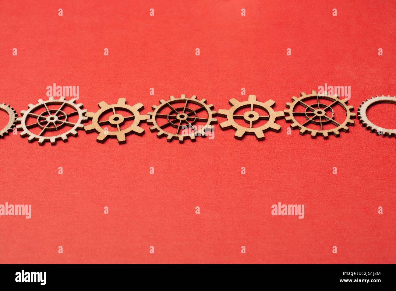 Gear wheels as The concept of mechanism Stock Photo - Alamy