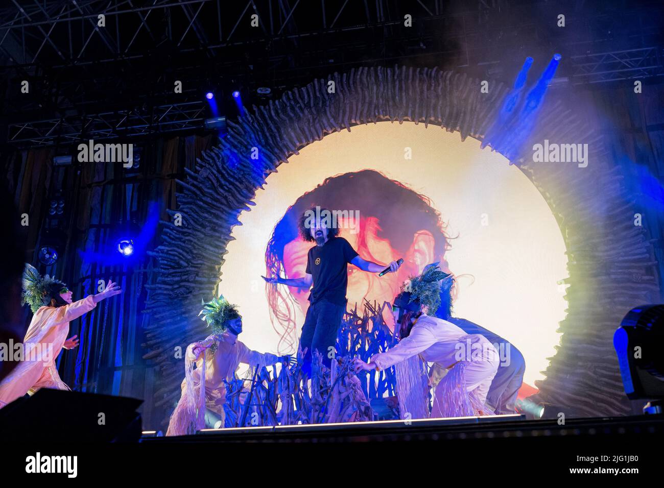 Caparezza on stage hi-res stock photography and images - Alamy