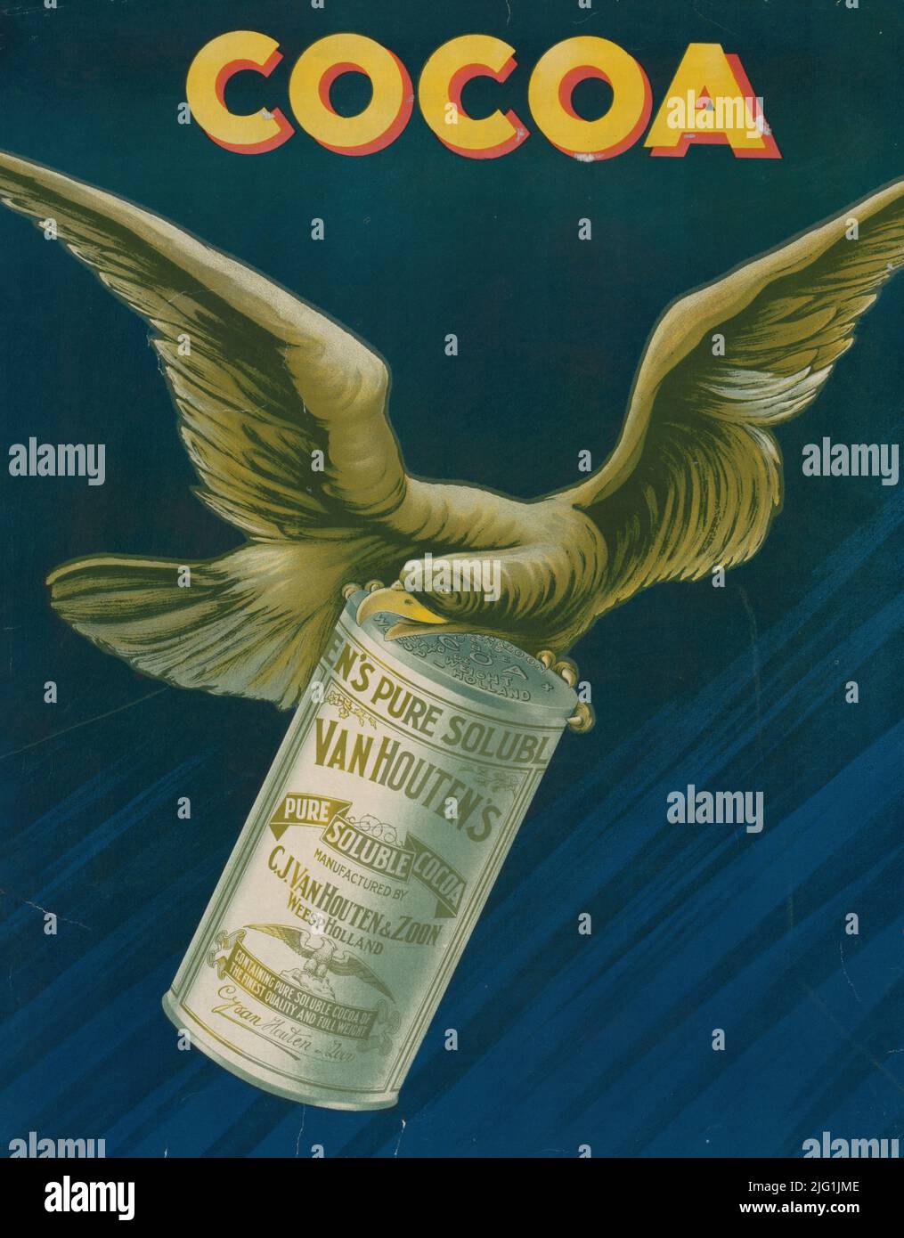 1890 ad for Van Houten's Pure Soluble Cocoa Stock Photo - Alamy