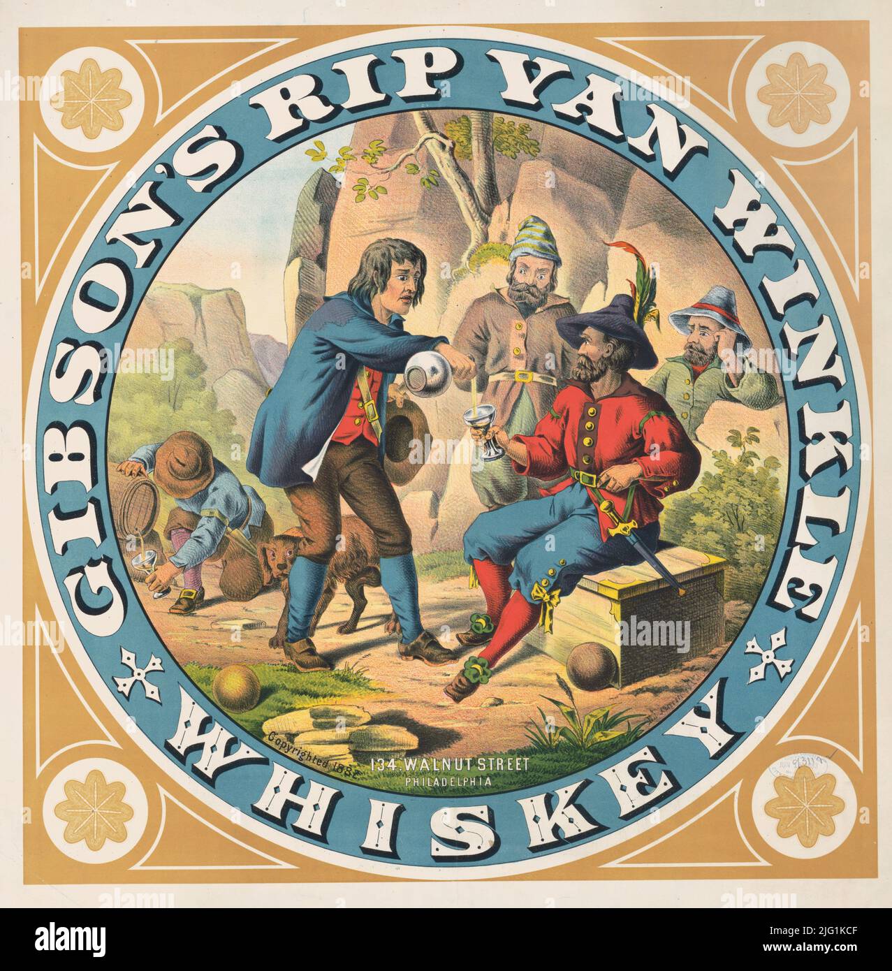 1882 ad for Gibson’s Rip Van Winkle Whiskey, Philadelphia, Pennsylvania ...