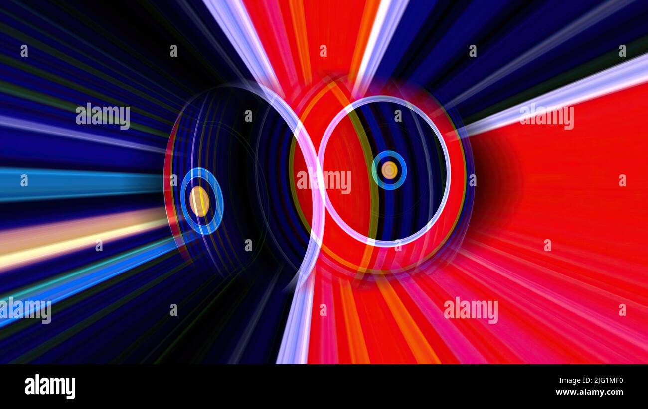 Colorful sphere with light rays Stock Photo - Alamy