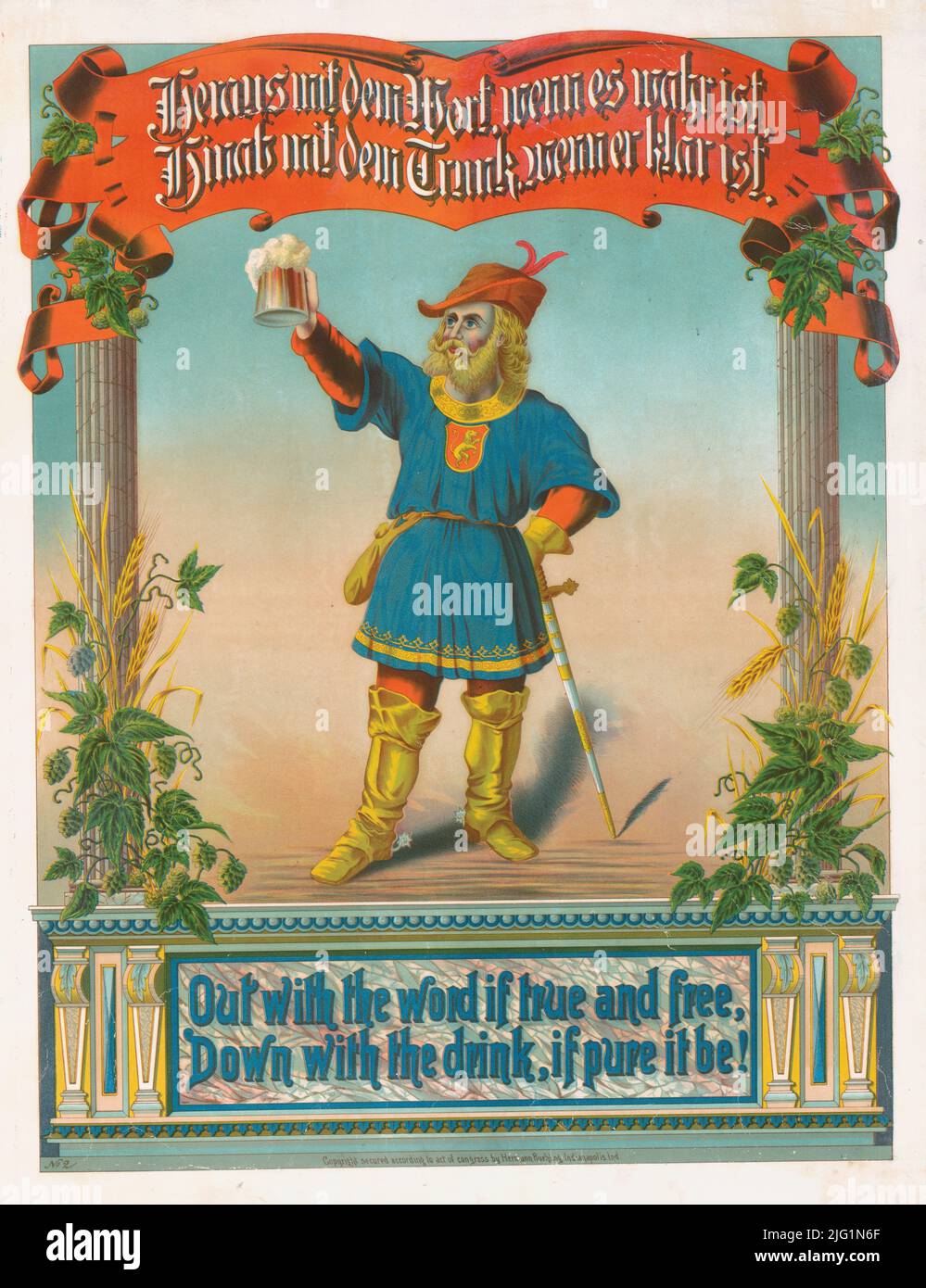 German poster 19th century hi-res stock photography and images - Alamy