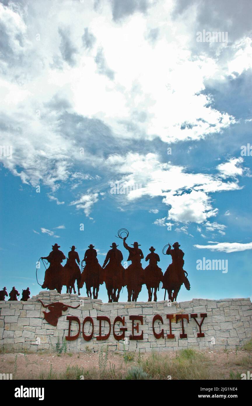 Dodge City Kansas, the plains of the US where the Point of Rocks on ...