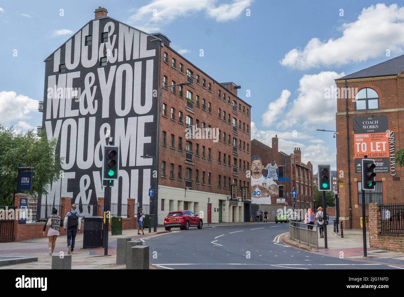 Murals on the sides of former warehouses in the Calls Landing area of ...