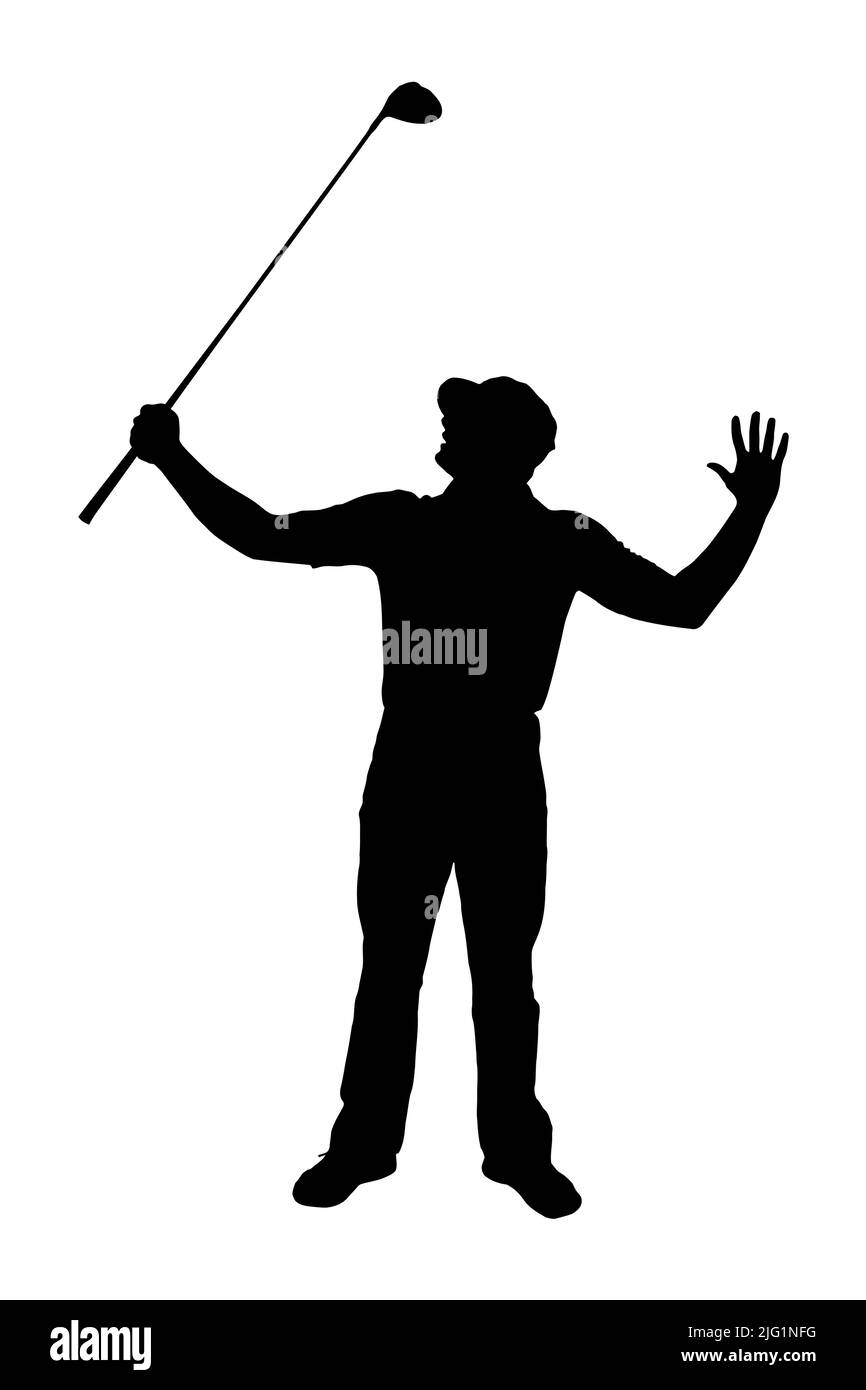 Angry golfer Stock Vector Images - Alamy