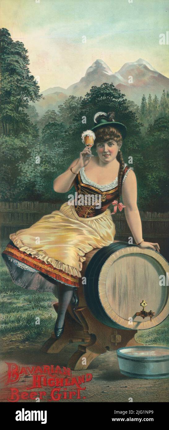 Beer girl ad hi-res stock photography and images - Alamy