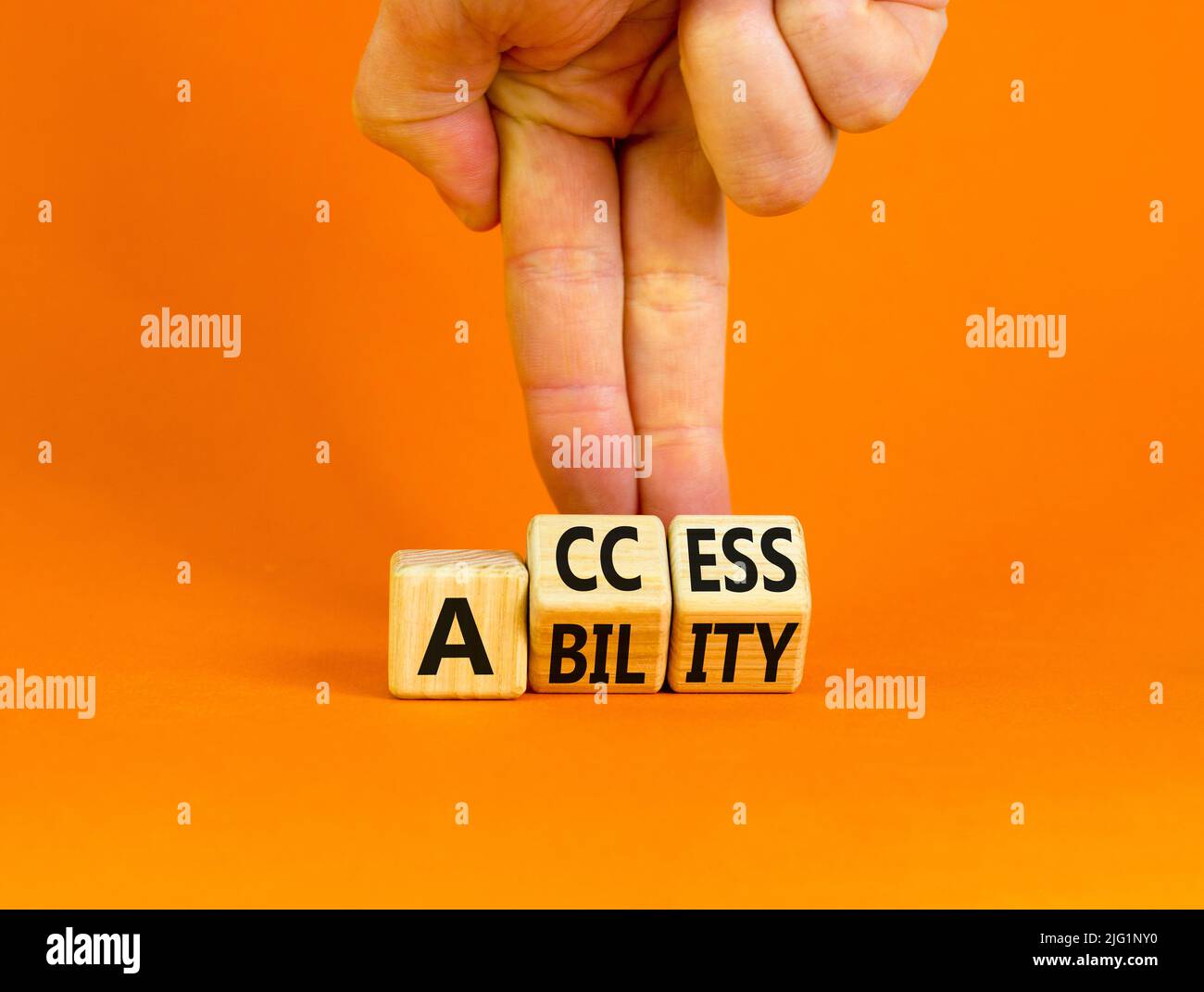 Access and ability symbol. Concept words Access and Ability on wooden ...
