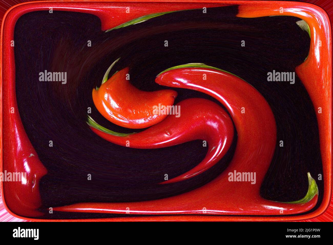 digital art pepper pattern Stock Photo - Alamy