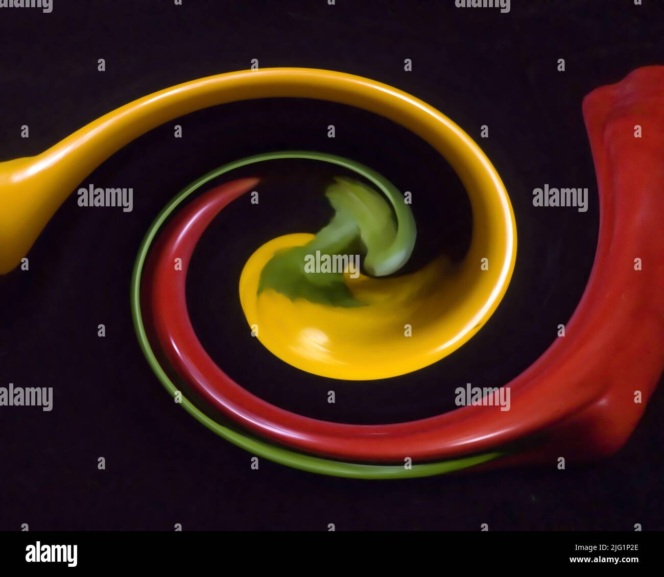 digital art pepper pattern Stock Photo - Alamy