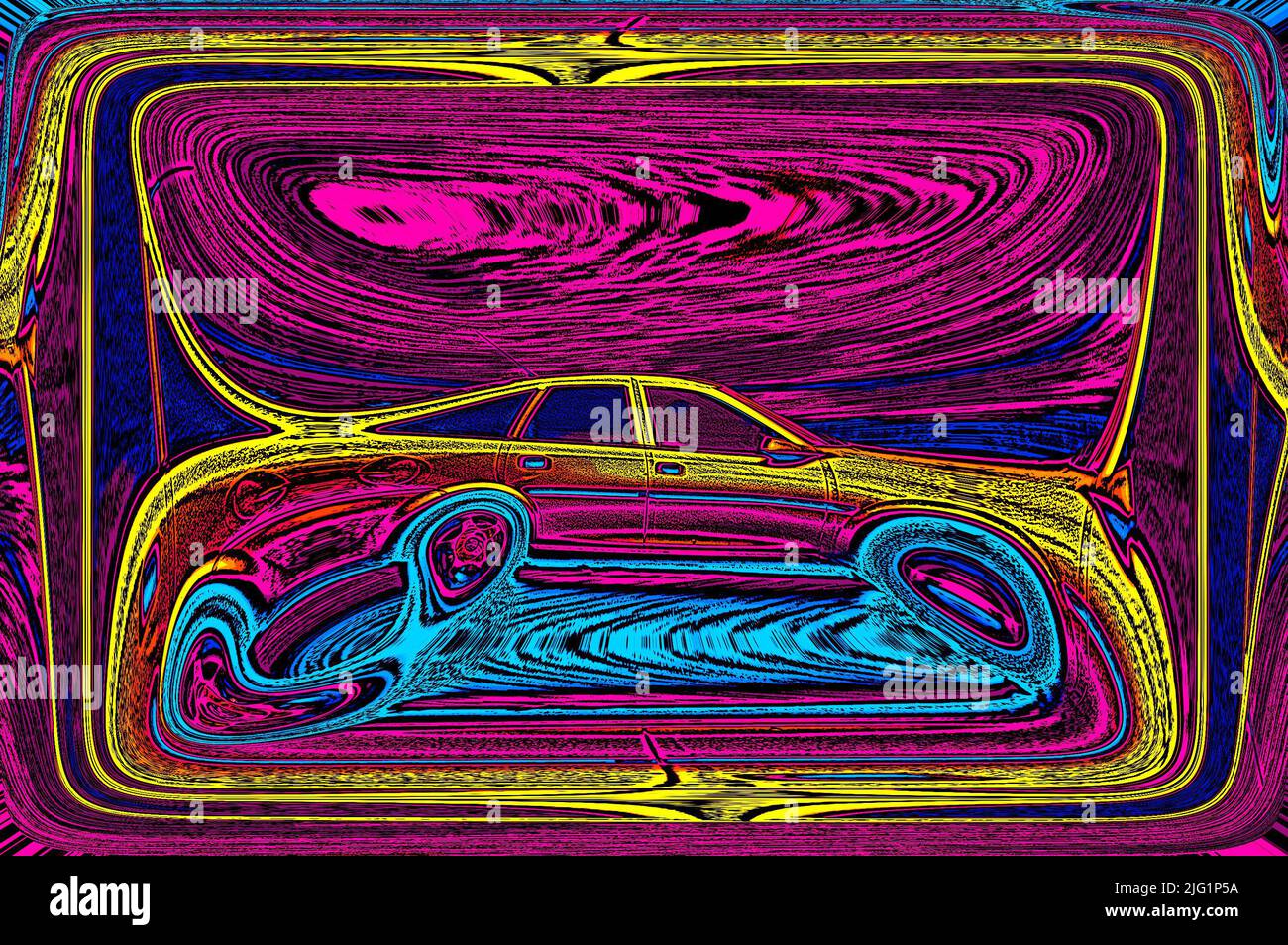 digital art of car Stock Photo - Alamy
