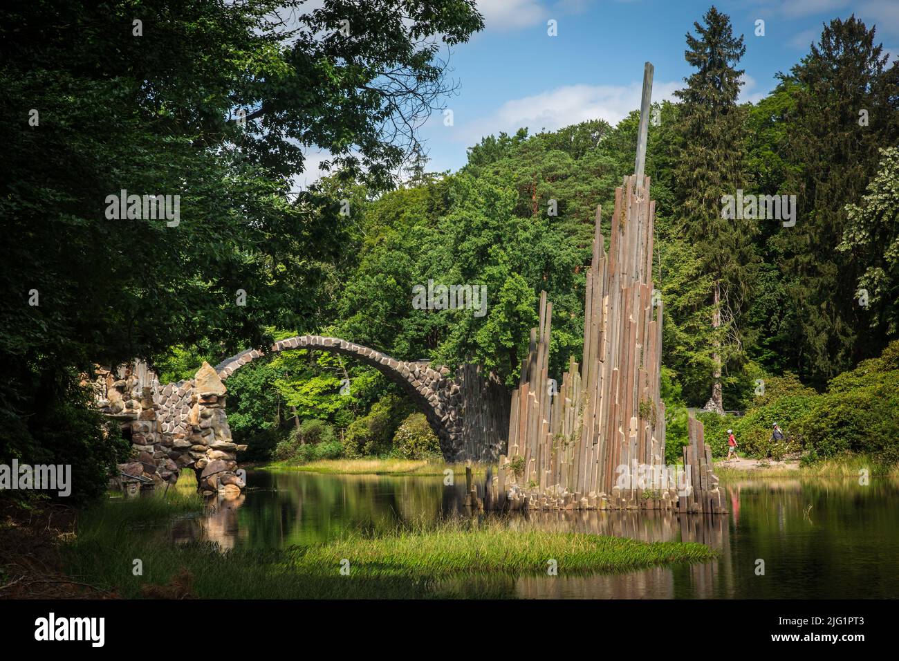 Rakotzbrücke (Rakotz bridge) in the Azalea and Rhododendron Park ...