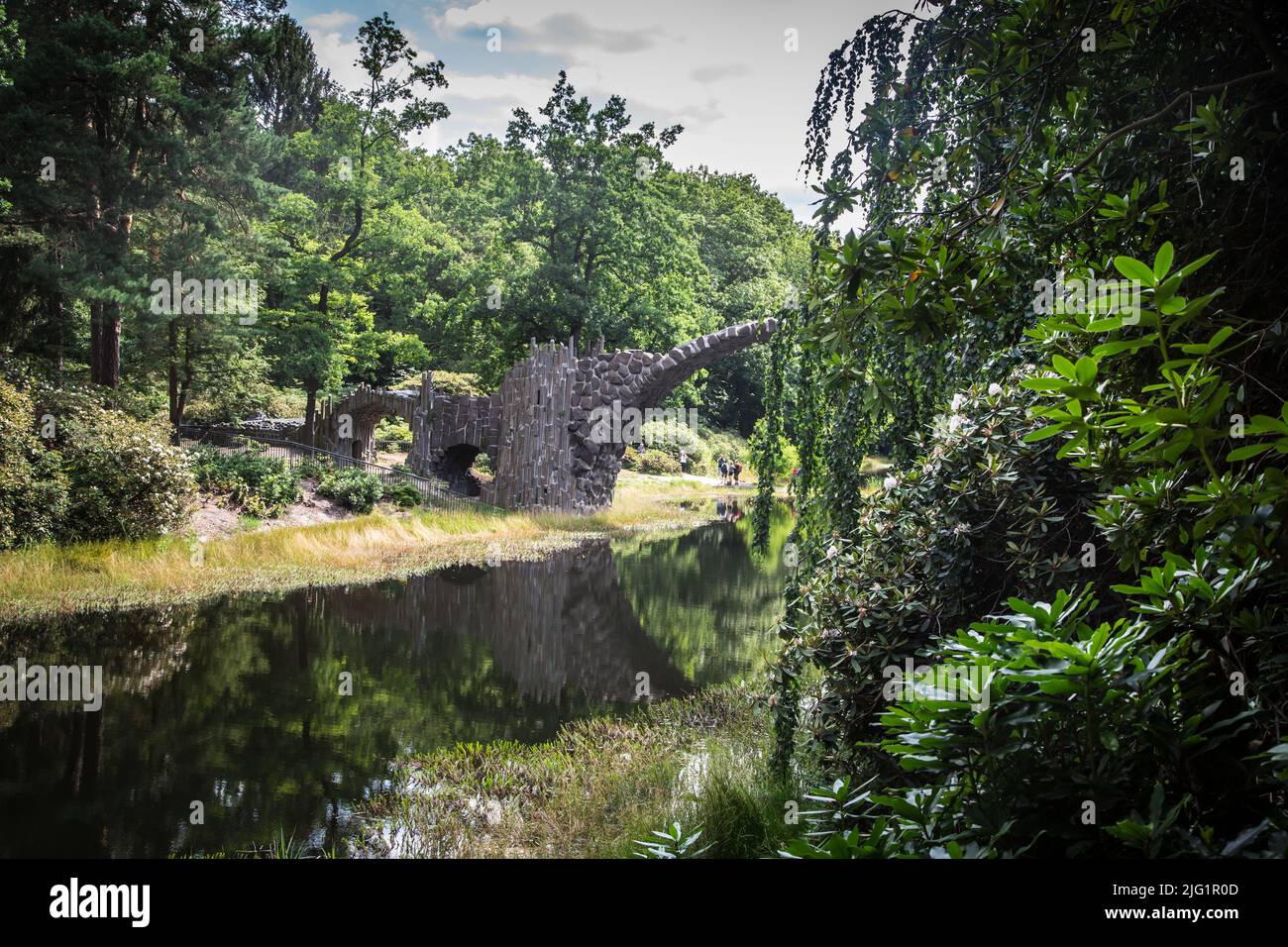 Rakotzbrücke (Rakotz bridge) in the Azalea and Rhododendron Park ...