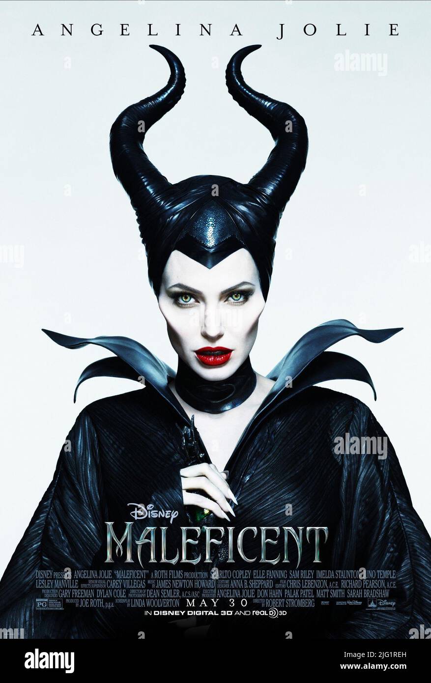 ANGELINA JOLIE POSTER, MALEFICENT, 2014 Stock Photo - Alamy