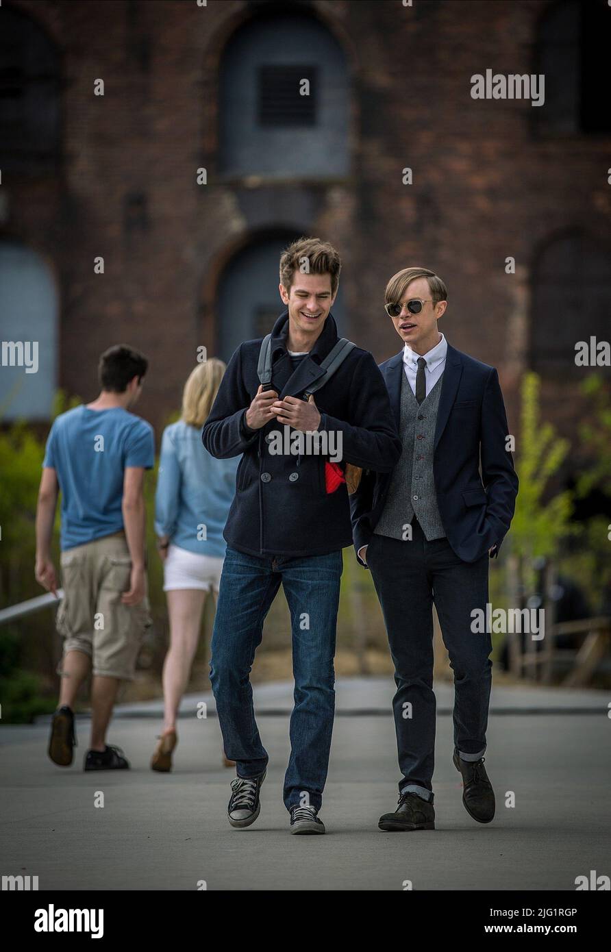 ANDREW GARFIELD, DANE DEHAAN, THE AMAZING SPIDER-MAN 2, 2014 Stock ...