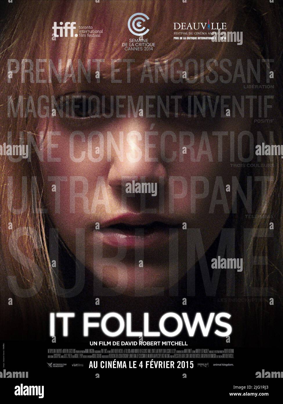 MAIKA MONROE POSTER, IT FOLLOWS, 2014 Stock Photo - Alamy