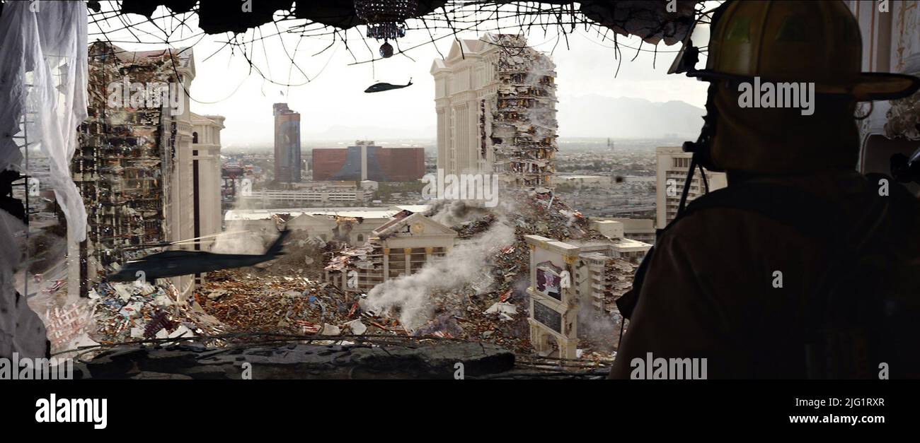 WRECKED BUILDING SCENE, GODZILLA, 2014 Stock Photo - Alamy