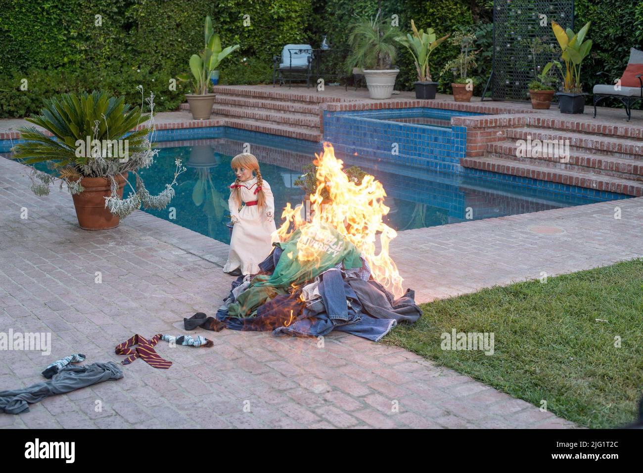 FIRE SCENE, A HAUNTED HOUSE 2, 2014 Stock Photo - Alamy