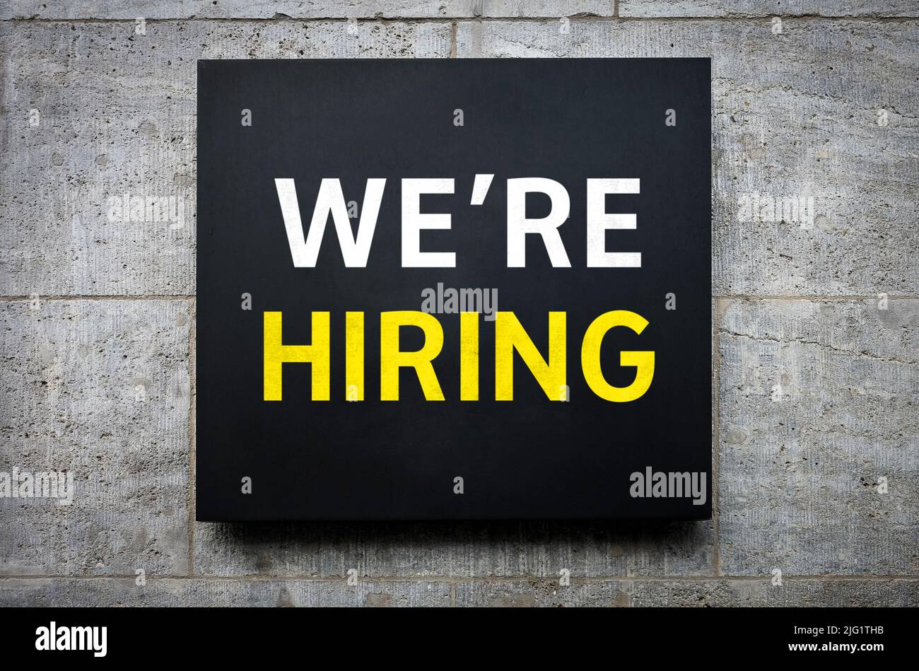 We are hiring words hi-res stock photography and images - Alamy