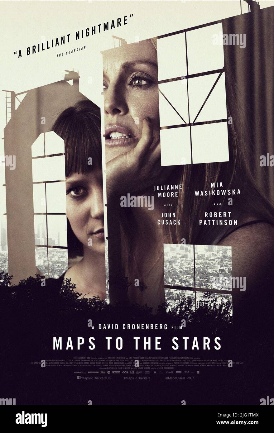 MIA WASIKOWSKA, JULIANNE MOORE POSTER, MAPS TO THE STARS, 2014 Stock ...