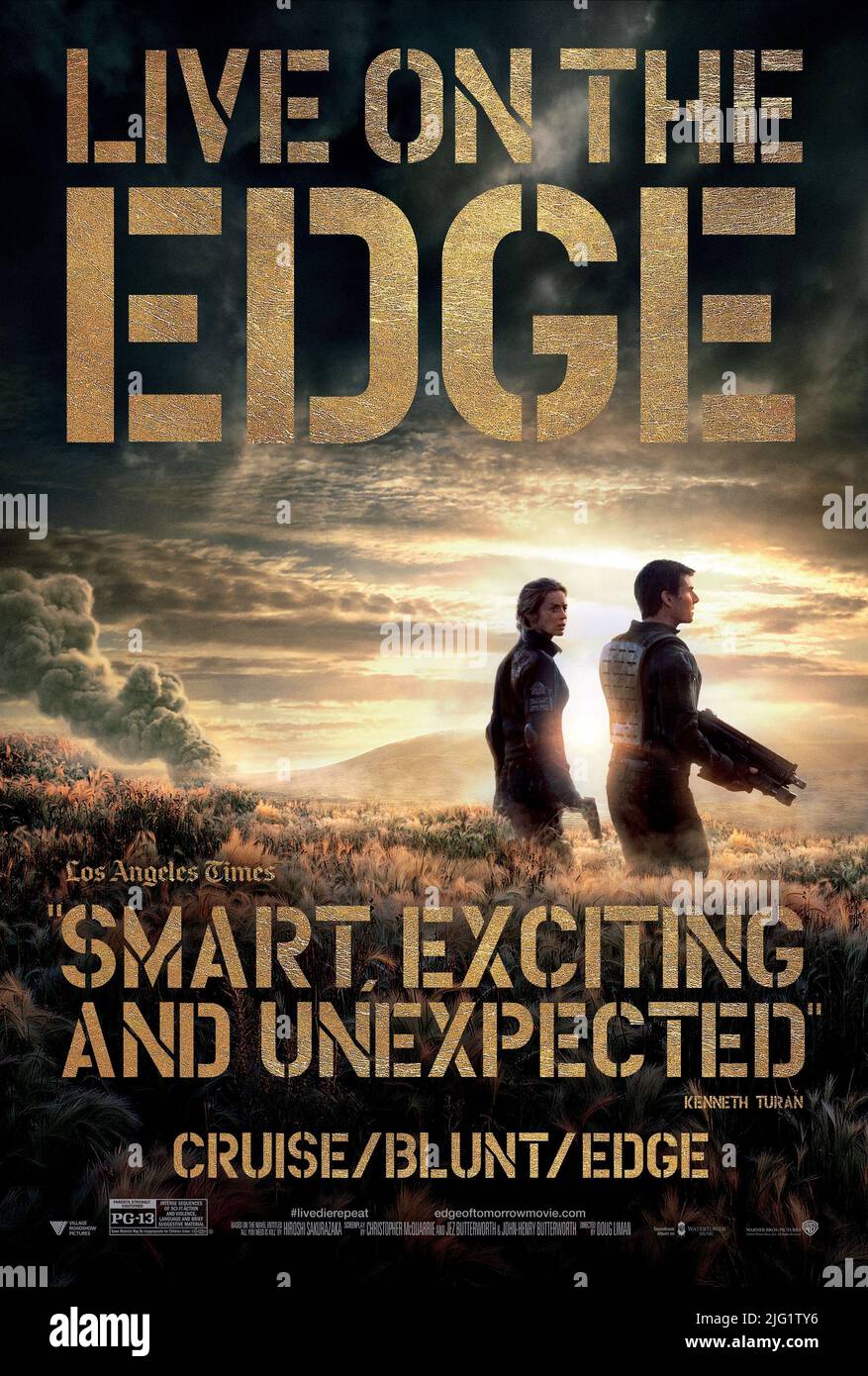 TOM CRUISE, EMILY BLUNT, EDGE OF TOMORROW, 2014 Stock Photo - Alamy