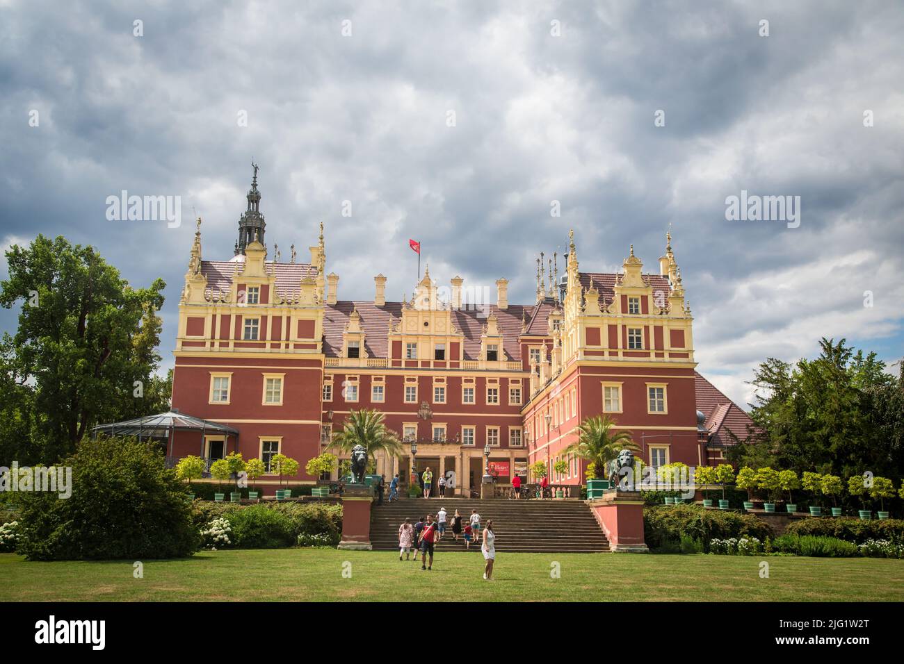 Bad Muskau castle, Saxony, Germany Stock Photo - Alamy