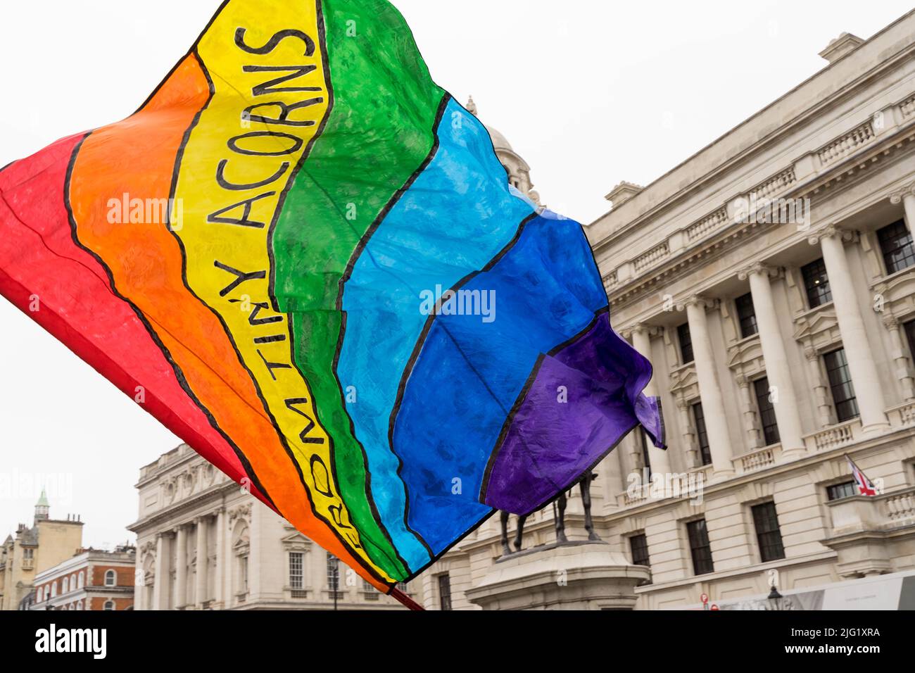 rainbows flag seen during Queen's platinum jubilee parade Westmister ...