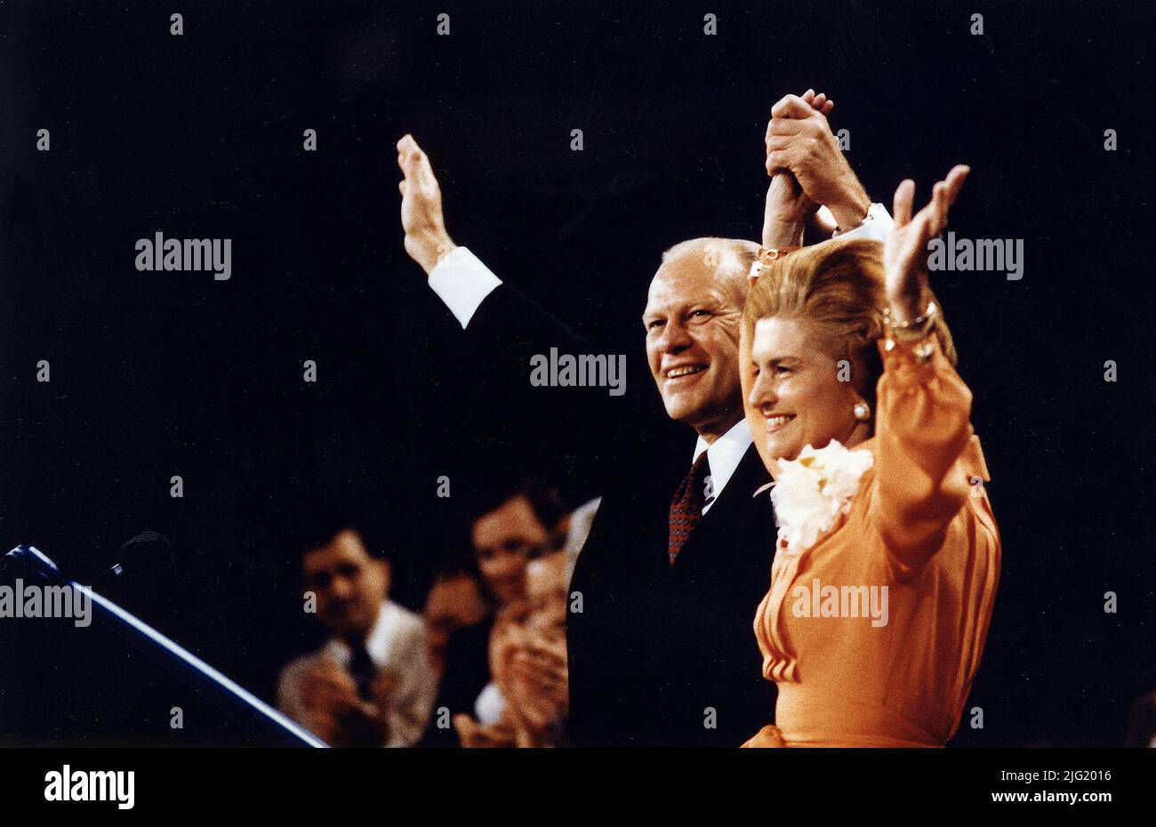 President and Mrs. Ford at the Republican National Convention in Kansas ...