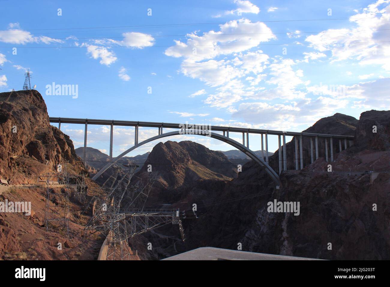 Hoover Dam Bridge In Nevada Stock Photo - Alamy
