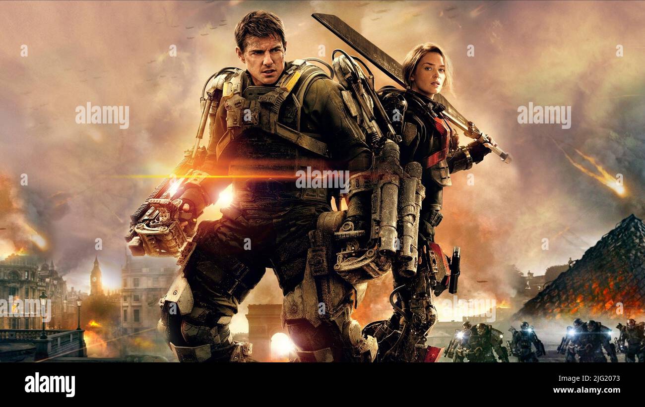 CRUISE,BLUNT, EDGE OF TOMORROW, 2014 Stock Photo - Alamy