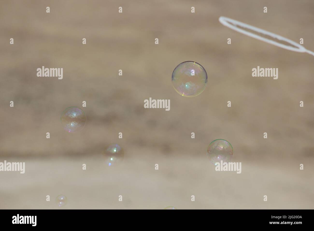 Floating Bubble In The Air Stock Photo - Alamy