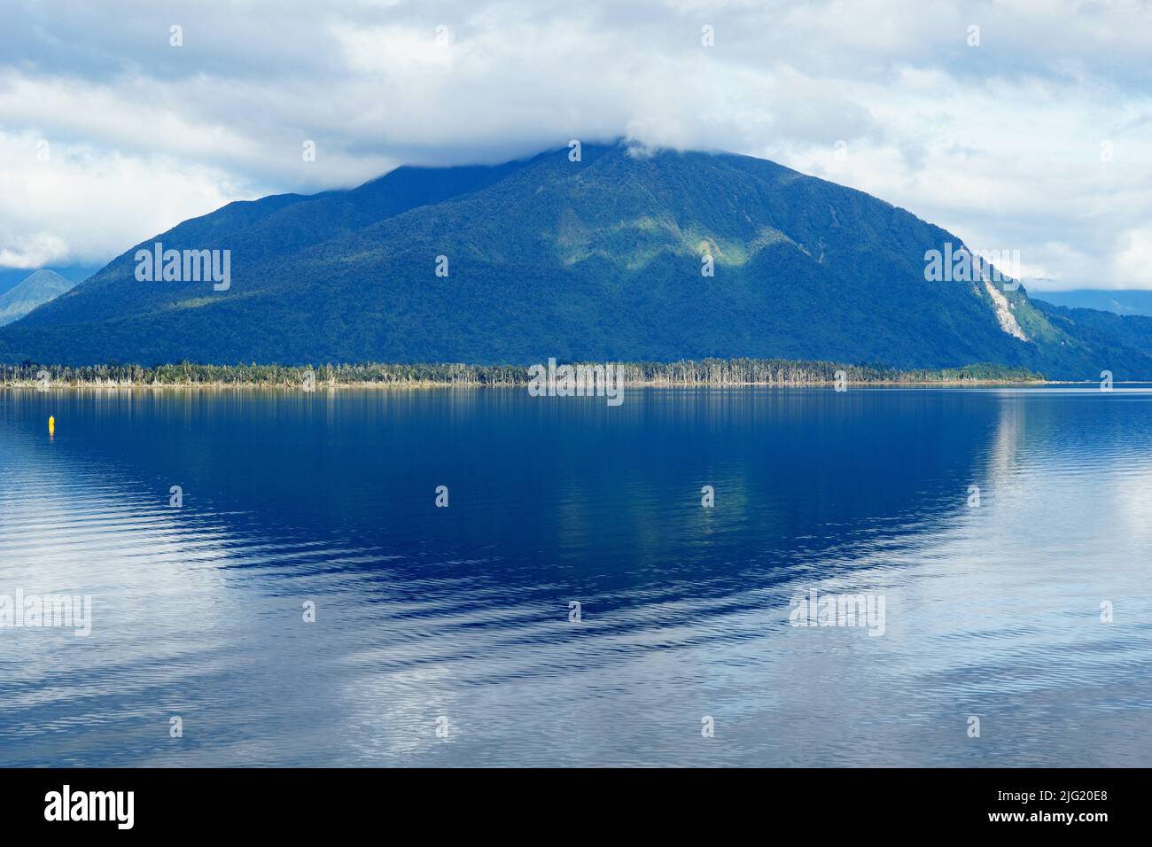 Scenic alpine lake Brunner in South Island New Zealand Stock Photo - Alamy