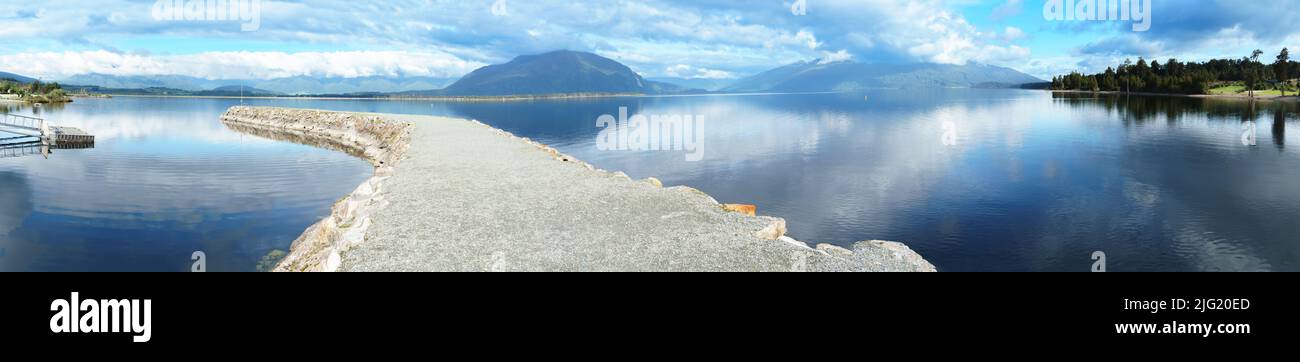 Scenic alpine lake Brunner in South Island New Zealand Stock Photo - Alamy