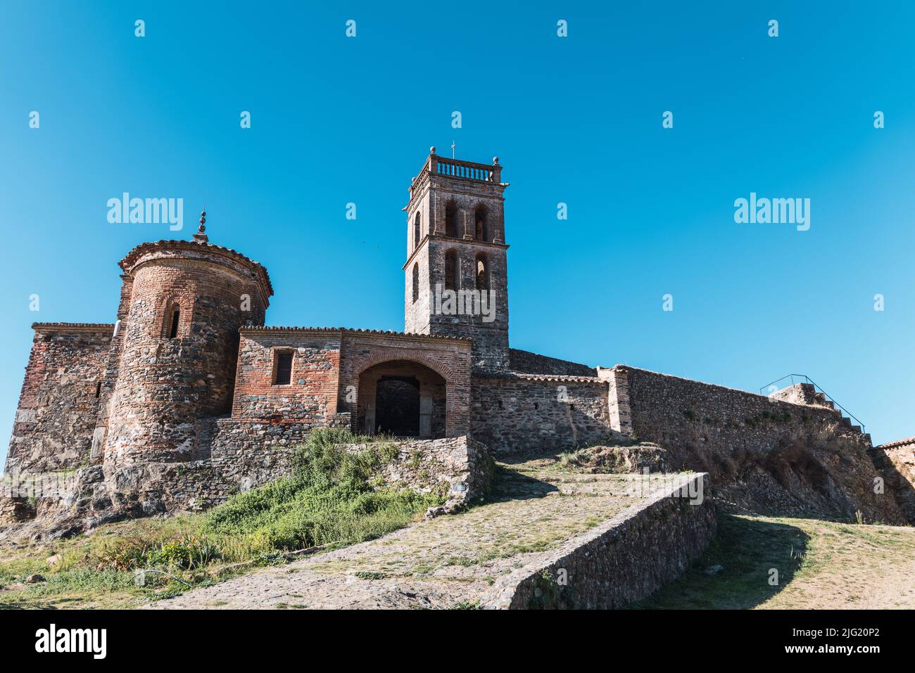 The moorish mosque at Almonaster la Real, Huelva, Spain Stock Photo - Alamy