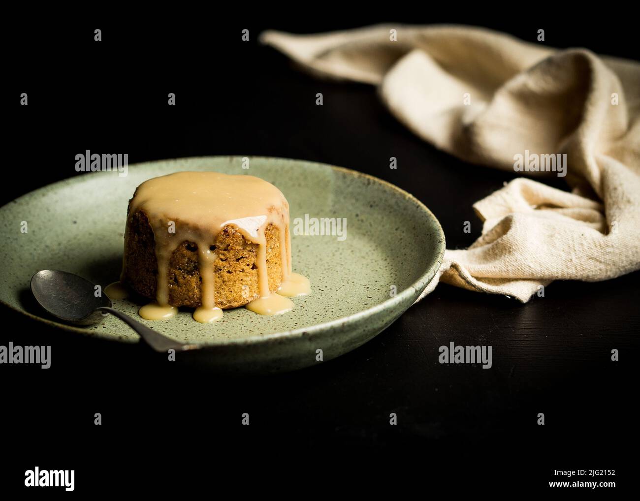 Sticky Toffee Pudding Stock Photo - Alamy