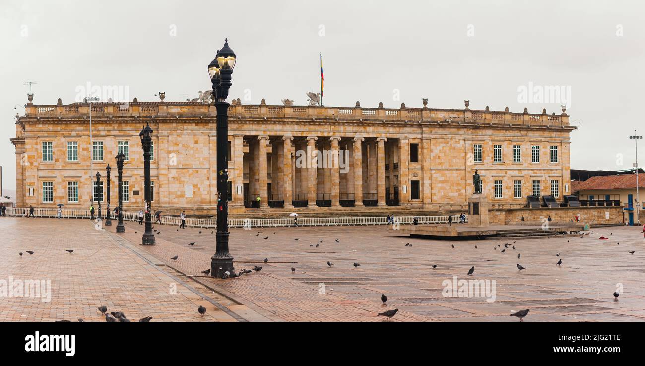 National Capitol of Colombia, seat of the congress of the republic, the ...